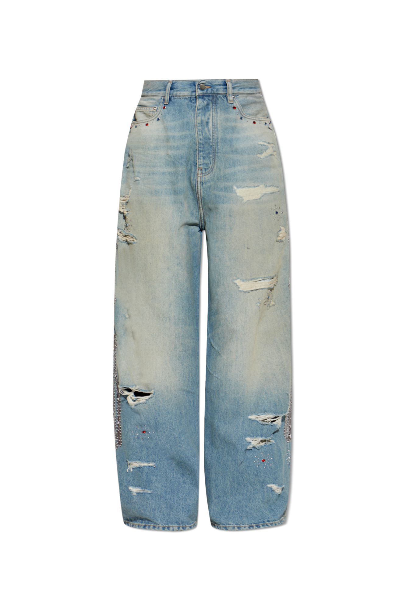 AMIRI Jeans with Shimmering Embellishments